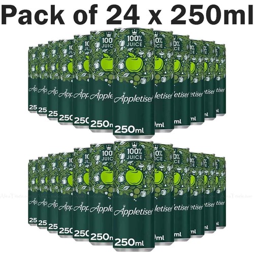 Appletiser Cans Sparkling Apple Juice from Concentrate Drink Vegan Pack ...