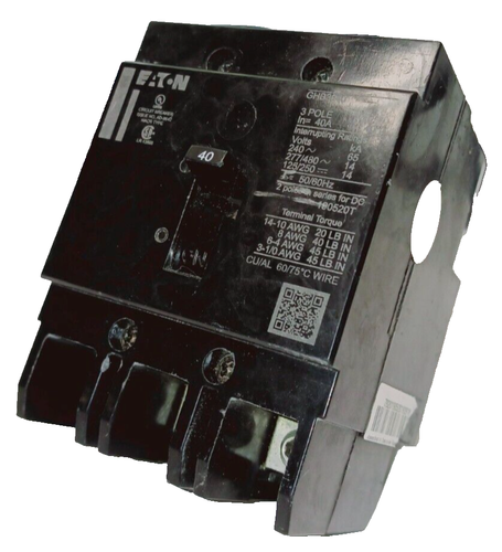 EATON 40 AMP BOLT-ON CIRCUIT BREAKER 480/277 VAC 3 POLE GHB3040 | eBay