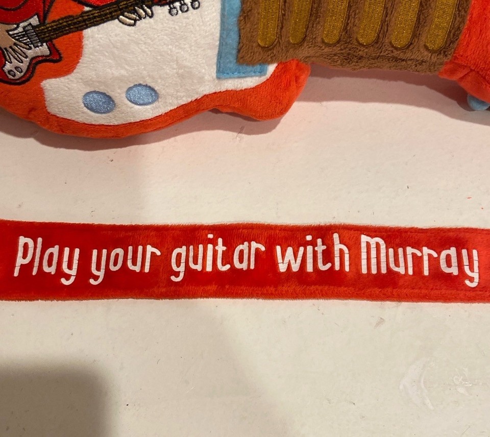The Wiggles Red Guitar & Strap Plush Murray 13.5" Attached Tush Tag ...