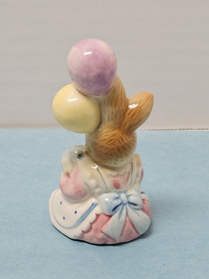 Vintage 1985 Lefton Bunny Rabbit Lady & Balloons Figurine #06263 | eBay
