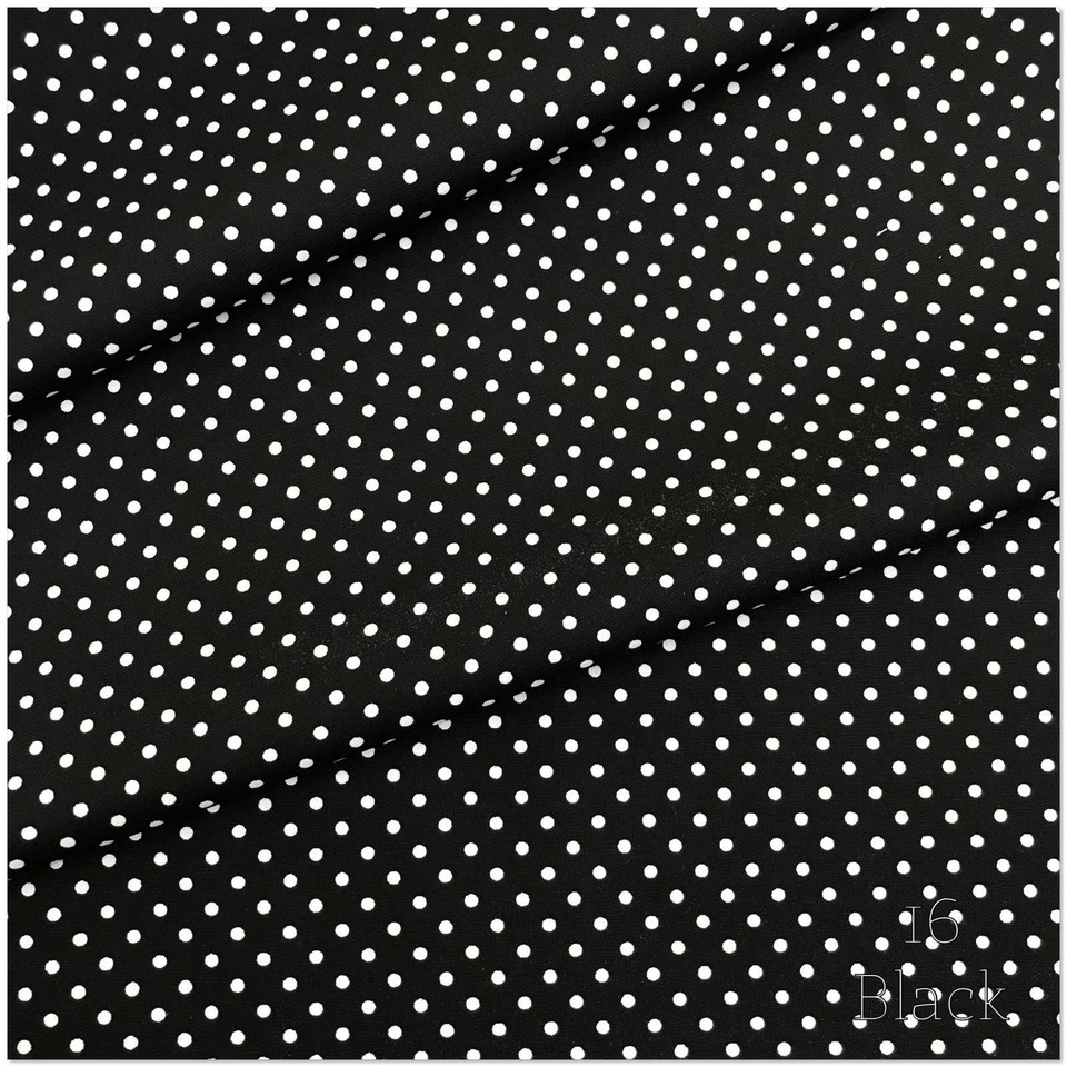 3mm Polka Dot Collection 100% Cotton Fabric, Sewing, Craft, Spots ROSE ...