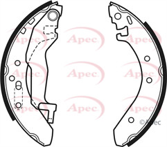 Apec SHU468 Brake Shoe Set for sale online | eBay UK