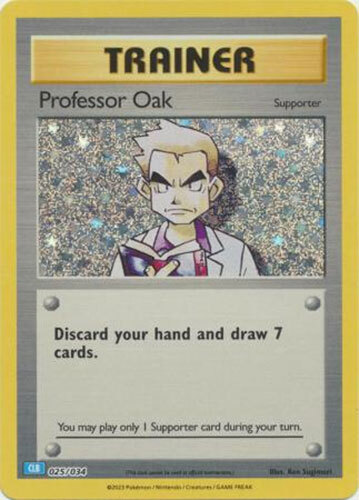 Professor Oak 025/034 Trading Card Game Classic for sale | eBay
