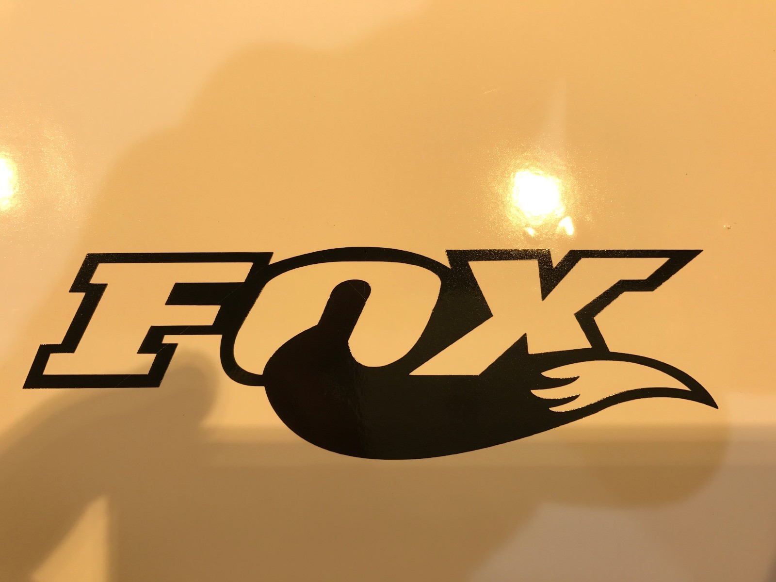 6x Black Fox Shox Tail Vinyl Decal Sticker Forks /Mountain Bike/Frame ...