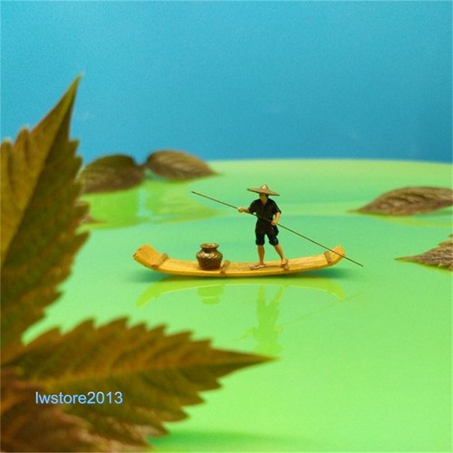 1/64 Scene Props Man On Raft Male Miniatures Figures Model For Cars ...