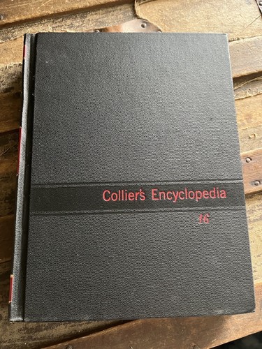 1963 Collier's Encyclopedia Black Volume 16 Bibliography Index Crowell ...