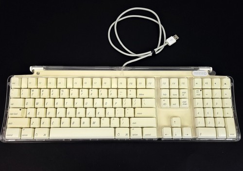 Apple Mac Computer M7803 Pro Keyboard White 2002 USB Port Yellowed ...
