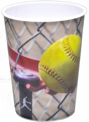Softball Party Plastic Souvenir Cup - Set of 8 16oz Cups Birthday ...