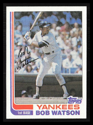 Bob Watson 1982 Topps #275 New York Yankees | eBay