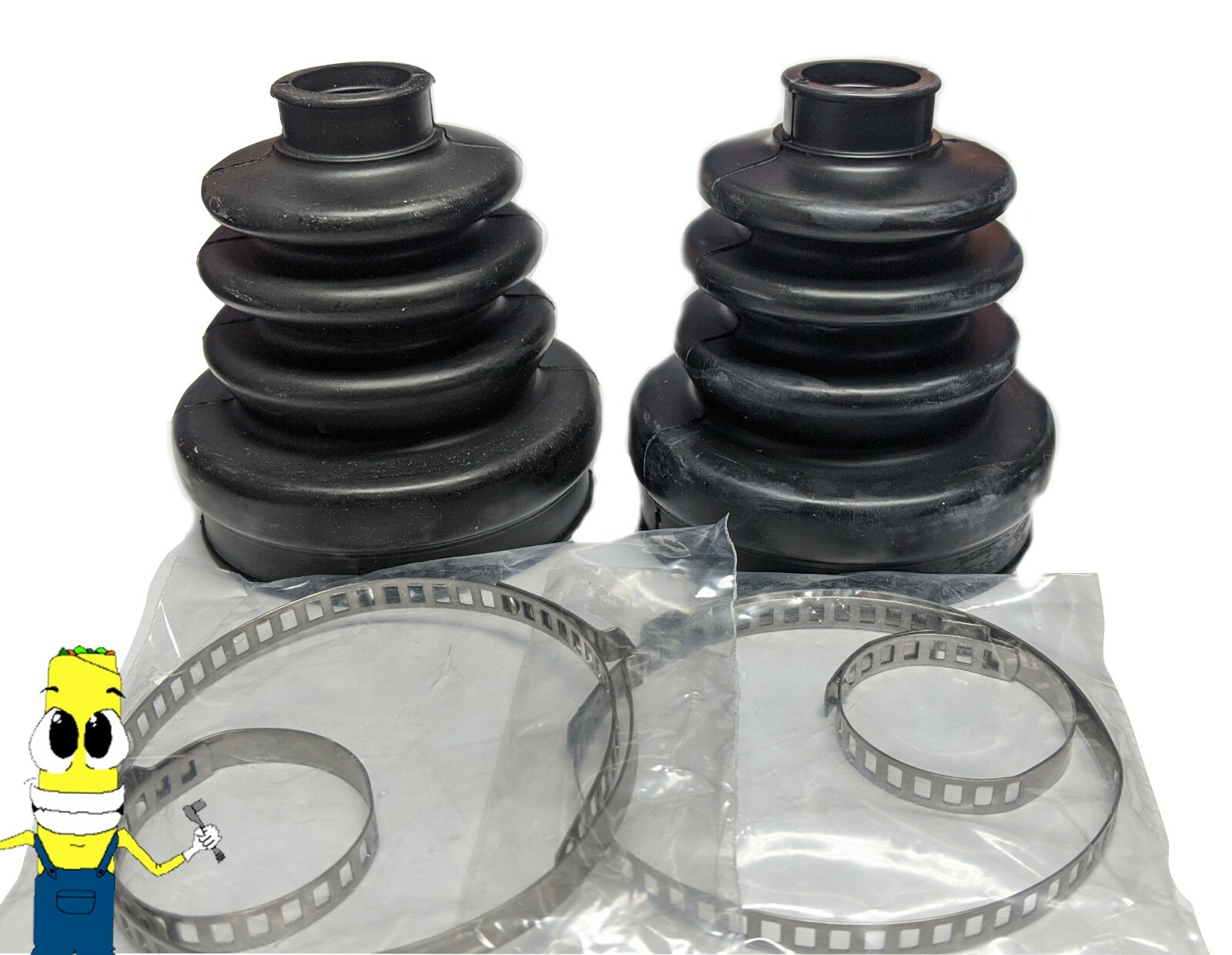 EMPI Rear Inner & Outer CV Axle Boot for Arctic Cat 700 Wildcat Trail ...