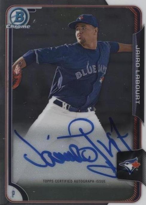 2015 Bowman Chrome - Prospects Autographs Jairo Labourt #BCAP-JL (AU ...
