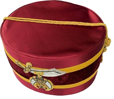 MASONIC Shriner's Shriner Crown Crowns CAP RED HAT Size 57 | eBay