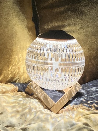 Brookstone CRYSTAL BALL LED Light Diffuser Humidifier With Wooden ...