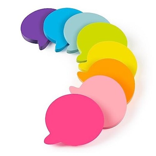 Bubble Sticky Notes 3x3 in, 8 Pads, Super Cute Bright Color Strong ...