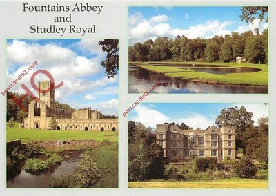 Picture Postcard, Fountains Abbey and Studley Royal (Multiview) | eBay