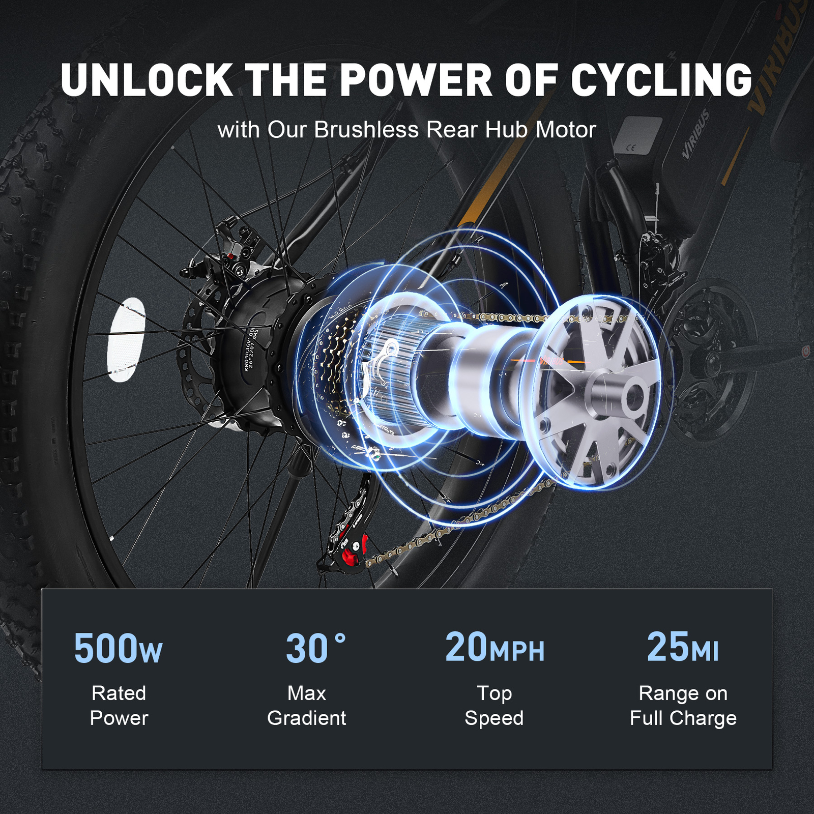 500W 26" Electric Mountain Bike Fat Tire 36V/13Ah Battery Beach Bicycle ...