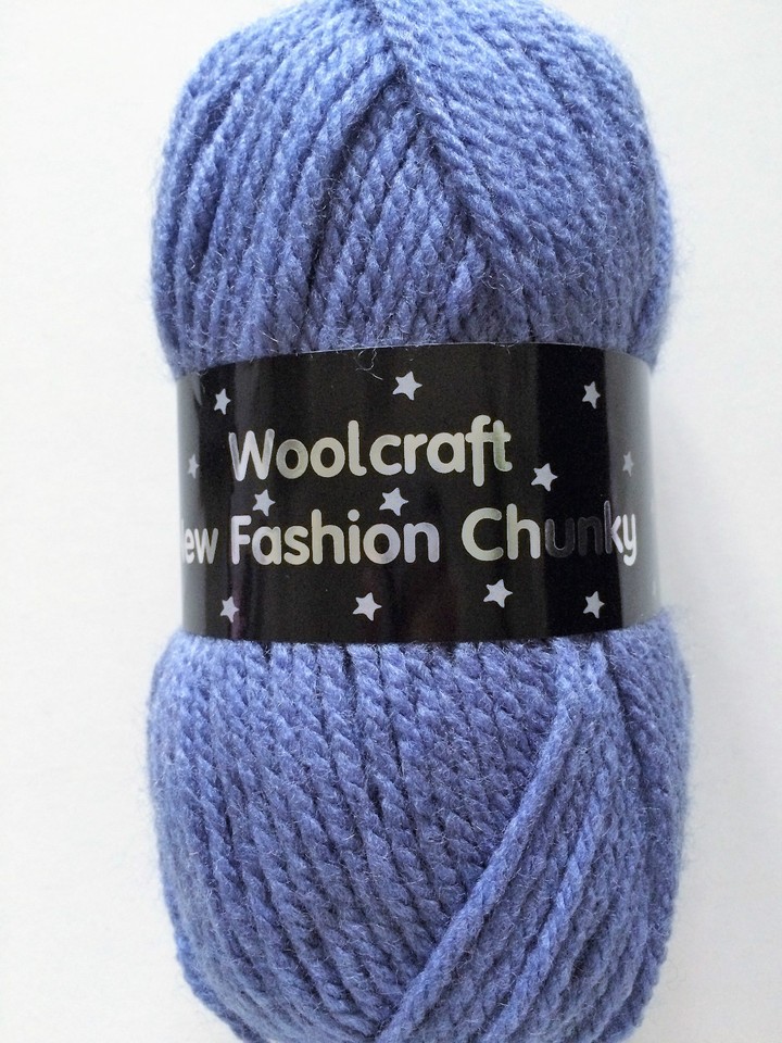 Woolcraft New Fashion Chunky Hand Knitting Wool 1x100grm ball Various ...
