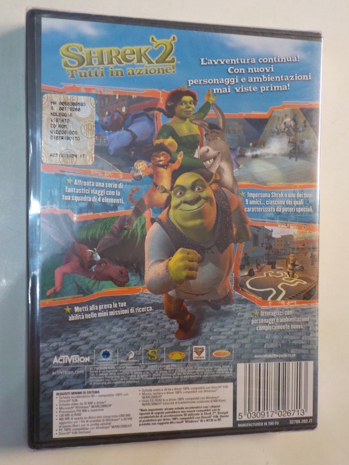Shrek 2 Tutti in Azione - PC VideoGioco CD-ROM Originale - COMPRO ...