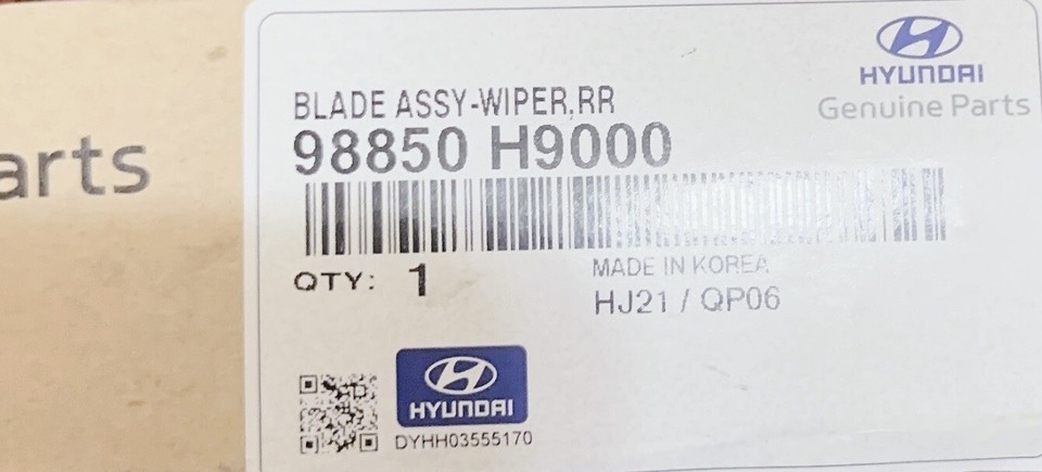 Genuine Hyundai Wiper Blade - Hyundai (98850-H9000) | eBay
