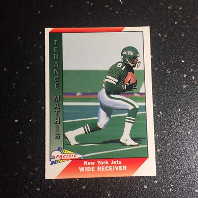 Terance Mathis 1991 Pacific Football #370 NFL New York Jets Wide ...