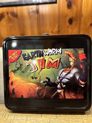 EarthWorm Jim Lunch Box Metal Tin Cartoon Video Game ArtWork 2017 ...
