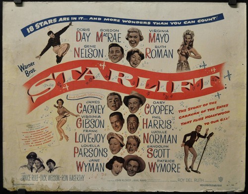 STARLIFT 1951 ORIGINAL 22X28 MOVIE POSTER DORIS DAY GORDON MACRAE ...
