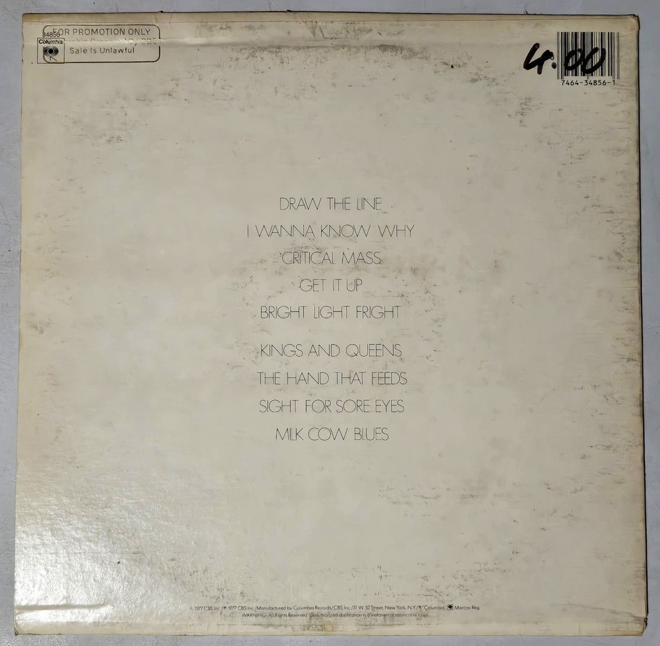 LOT VTG Aerosmith Vinyl Live Bootleg Draw The Line Get Your Wings 1st ...