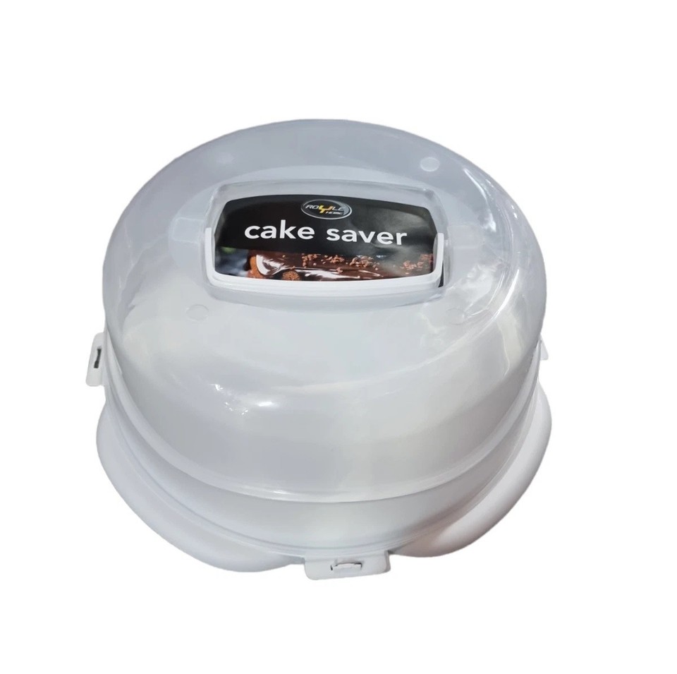 Cake Storage Box Round Plastic Transporting Travel Carry Container For ...