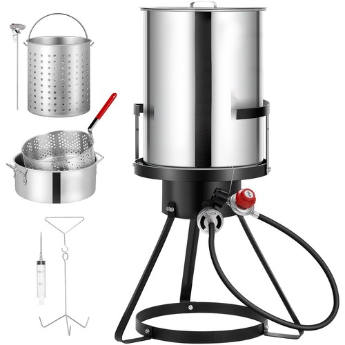 Turkey Deep Fryer and Propane Burner Kit - 30qt, Turkey and 10Qt, Fish ...