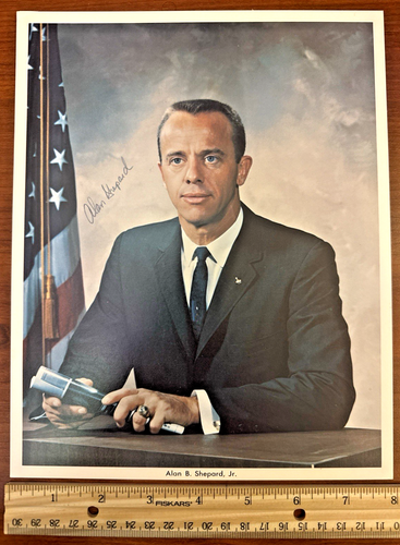 Alan Shepard NASA Photo – Apollo-Era Secretarial Signature – NAA Provenance | eBay