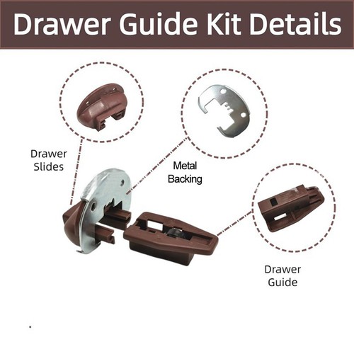 Drawer Slides Guides Parts Accessories Cabinet Cupboard Furniture ...