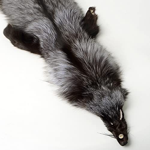 Genuine Natural Tanned Silver Fox Hides Fur Pelts Graded 1 Real Fox Sk ...