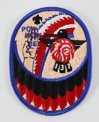Vintage 1986 Pow Wow Colonneh 137 Blue Border WWW OA Boy Scouts Camp ...