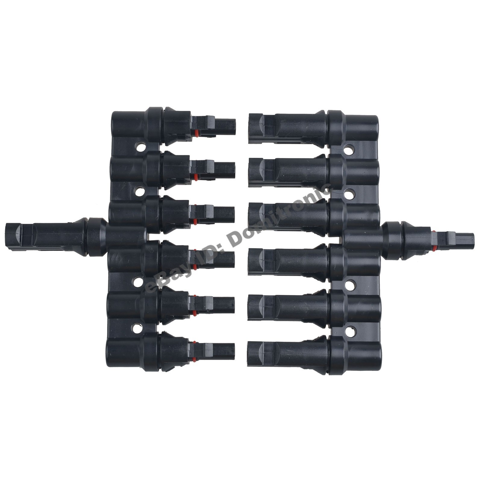 Forked Solar Panel Connector Male to Female 6 Branch Connector ...