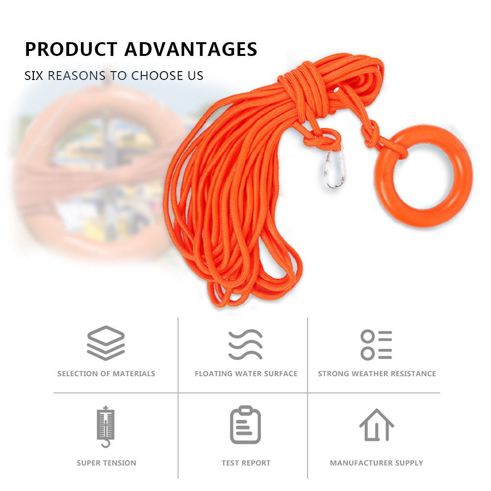 8mm Emergency Escape Rope Wear-Resistant Fishing Safety Rope Outdoor ...