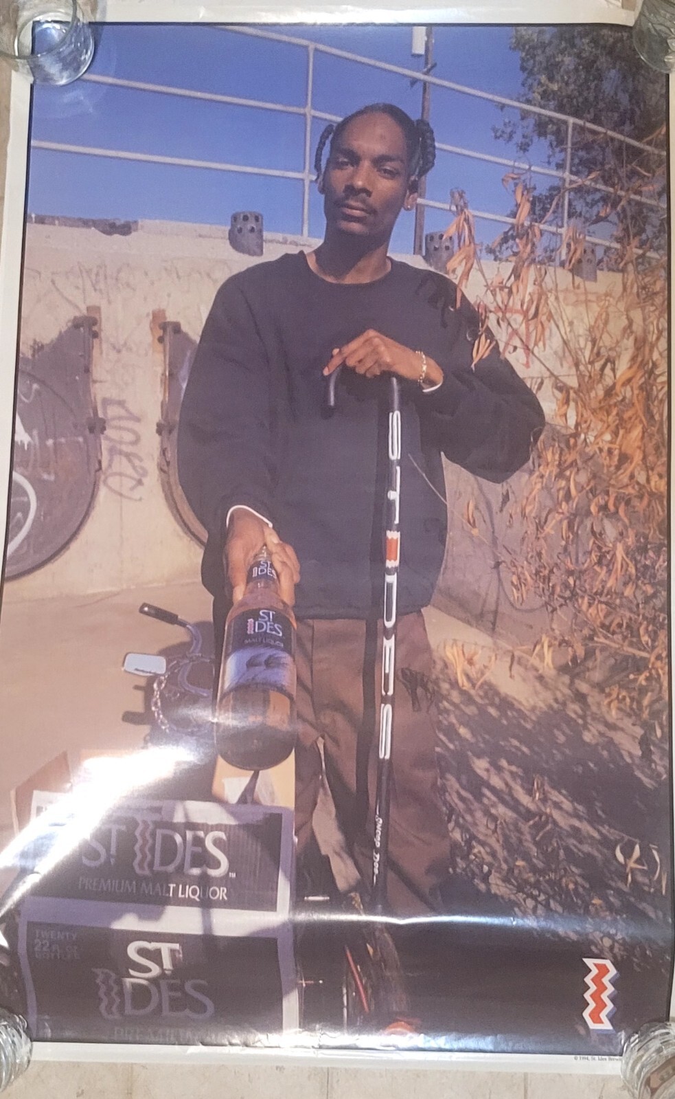 Vintage St. Ides Beer Poster Advertisement Hip-Hop Snoop Dogg 1994 ...