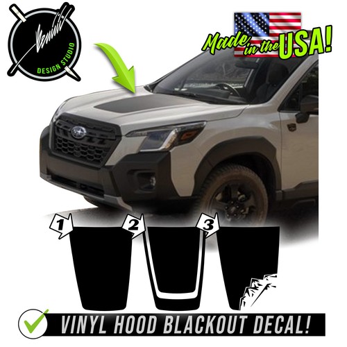 Hood Blackout Racing Stripe Decal Fit Subaru Forester 2017 & up Base ...
