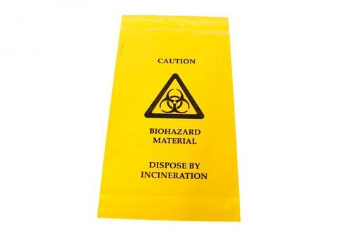 BIOHAZARD Bags Clinical Waste Disposal First Aid Easy Self Seal 20 x ...
