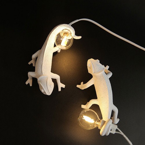 Creative White Lizard Table Lamp Desk lamp LED Chameleon Wall lamp ...
