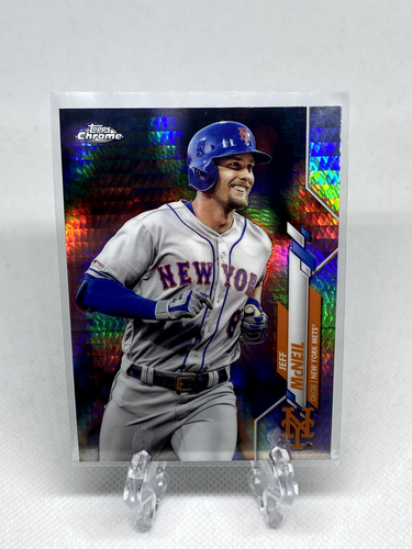 2020 Topps Chrome Baseball Jeff McNeil #70 Prism Refractor Parallel NY ...