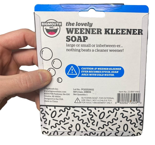 HEART Weener Cleaner Soap Willy Weiner Joke Gag Gift Party Adult Prank ...