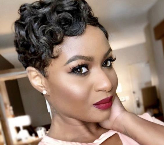 Real Human Hair Wigs Pixie Wigs Pixie Cut Short Layered Wave Wigs for ...