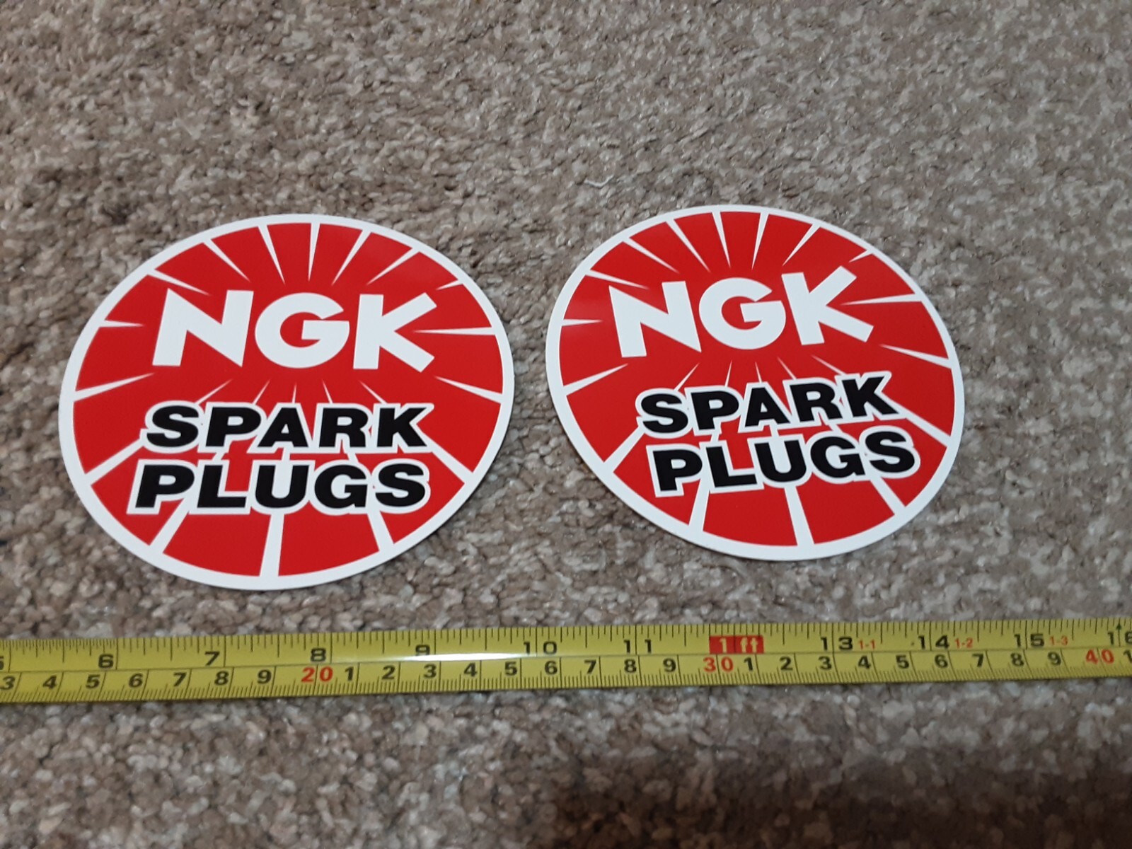 NGK Spark Plugs Racing Decals Stickers 5" NHRA Nascar Hot Rod PDRA ...