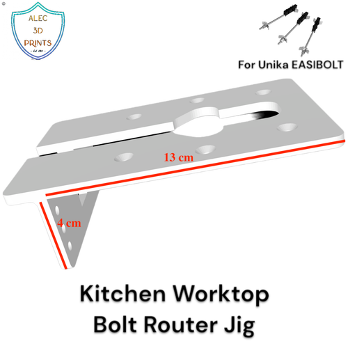 Kitchen Worktop Bolt Router Jig - Perfect Joinery with Alec 3D Prints ...
