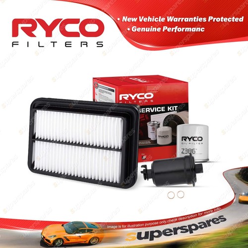 Ryco Oil Air Fuel Filter Service Kit for Toyota Corona ST170 4cyl 1.8L ...