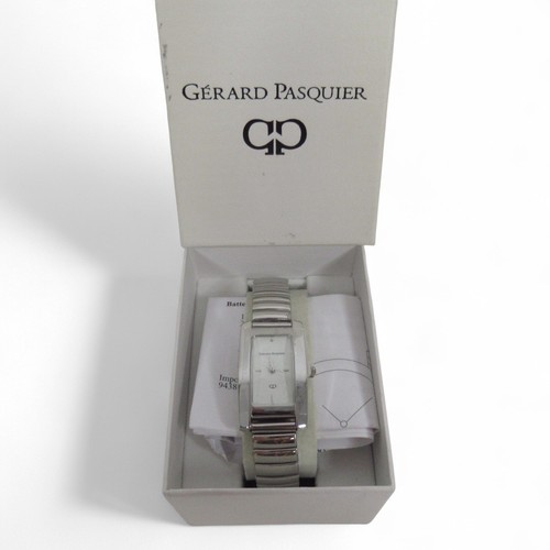 Gerard Pasquier Quartz Watch Stainless Steel Stretch Bracelet Strap ...
