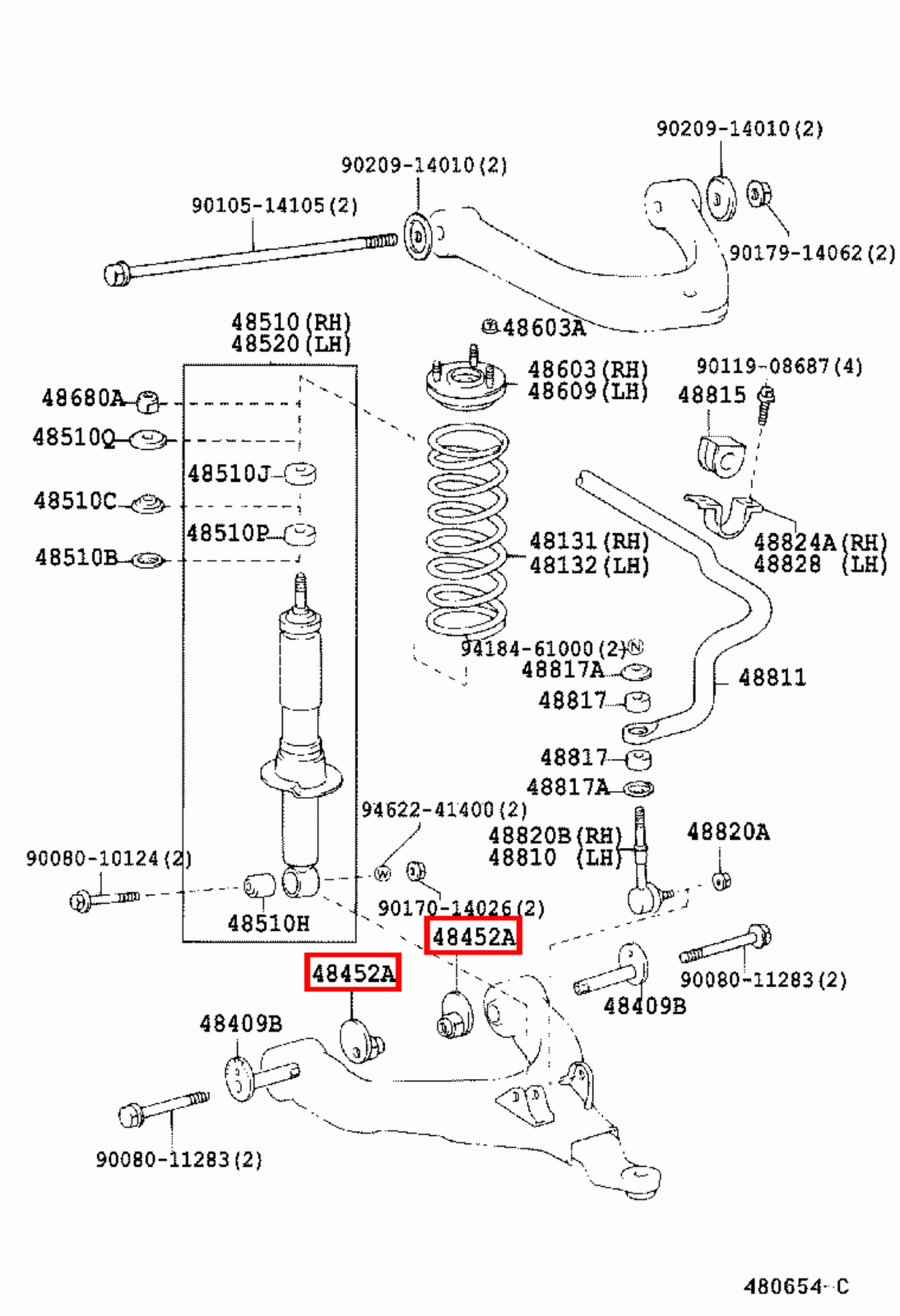 Genuine Prado 120 Series VZJ RZJ LJ GRJ Front Suspension Toe Adjust Cam ...