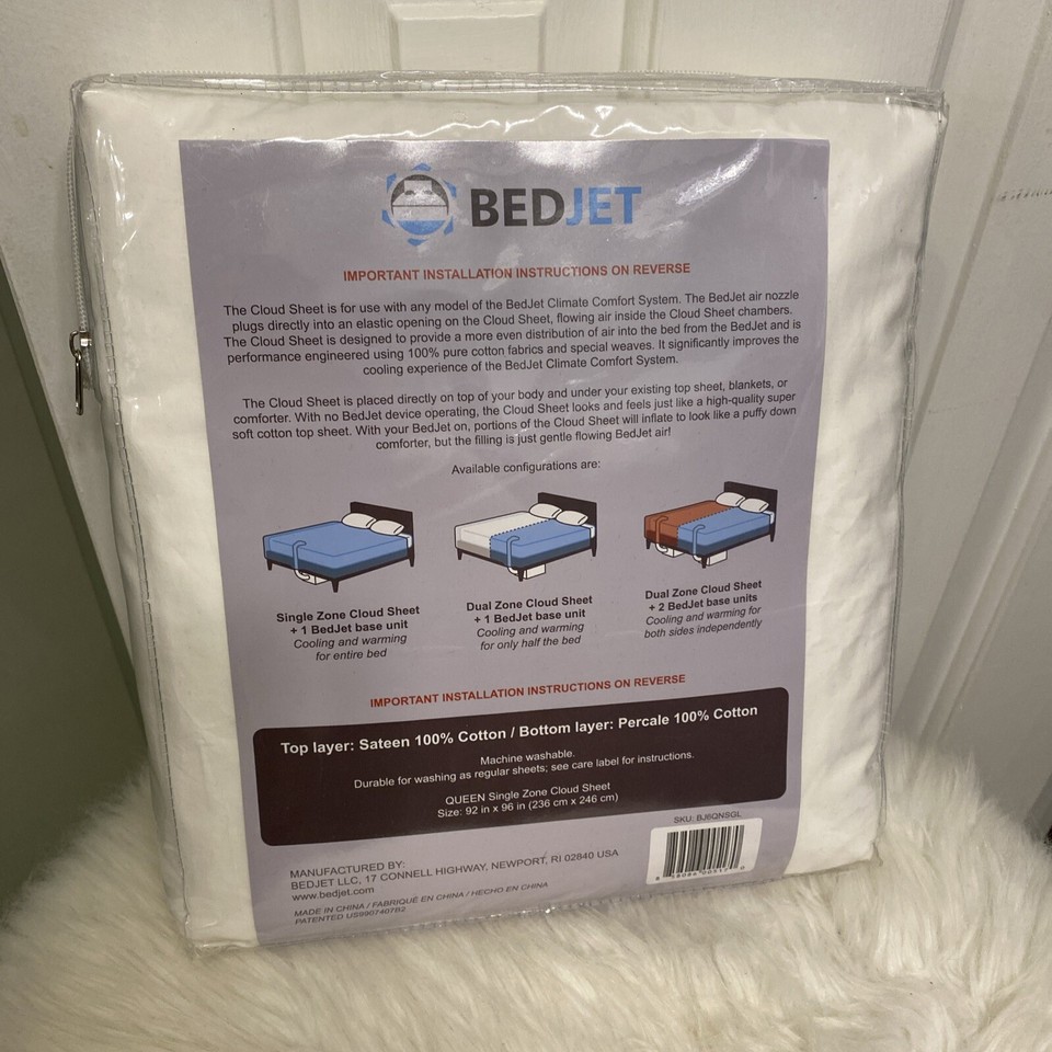 NEW BEDJET SINGLE ZONE QUEEN CLOUD SHEET COOL WARM | eBay