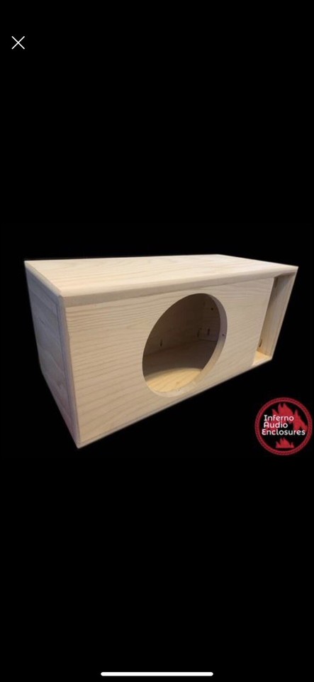Single 12” curved kerf slot ported sub box enclosure | eBay