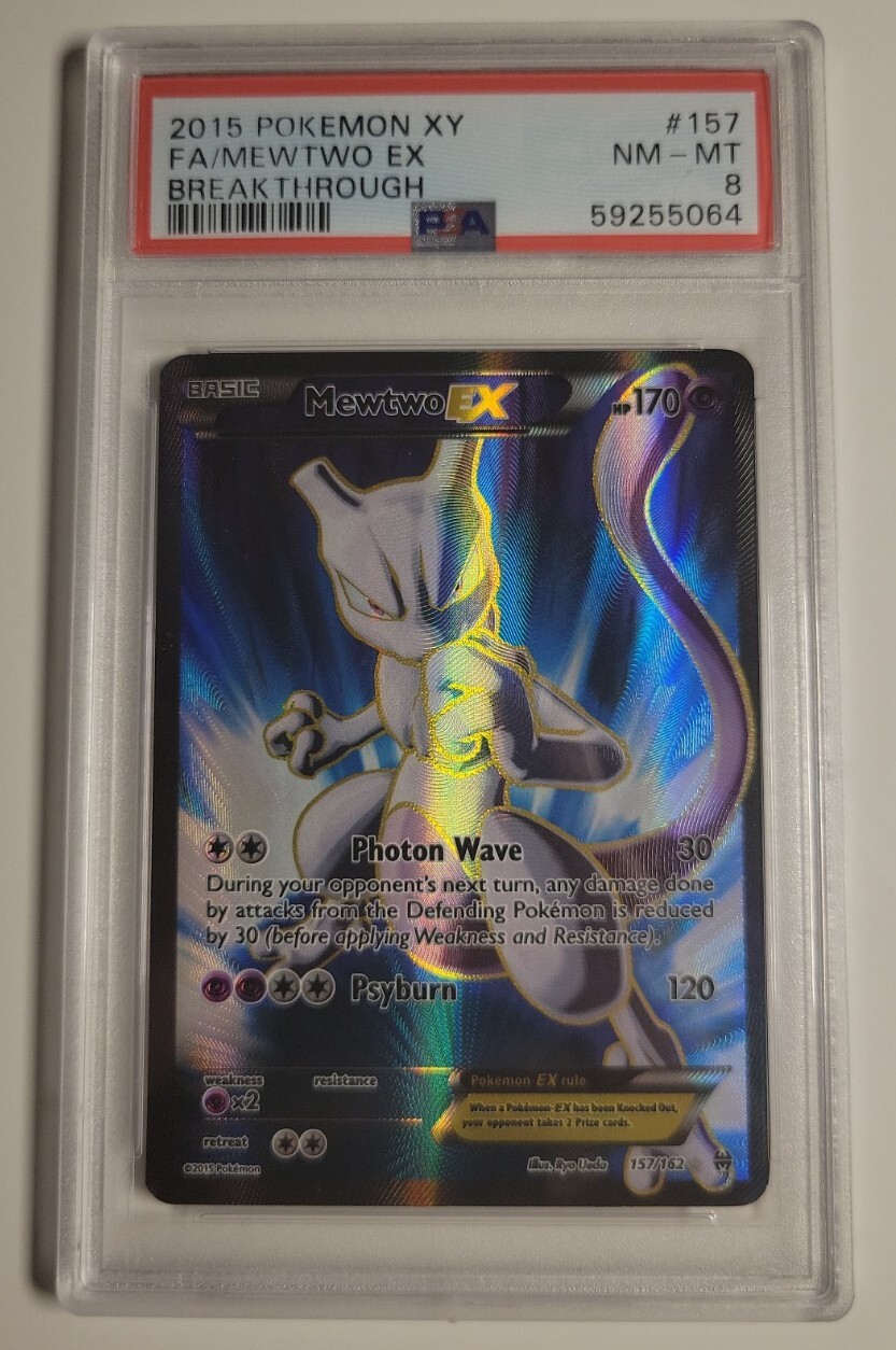 PSA 8 Breakthrough Full Art Mewtwo EX 157/162 | eBay